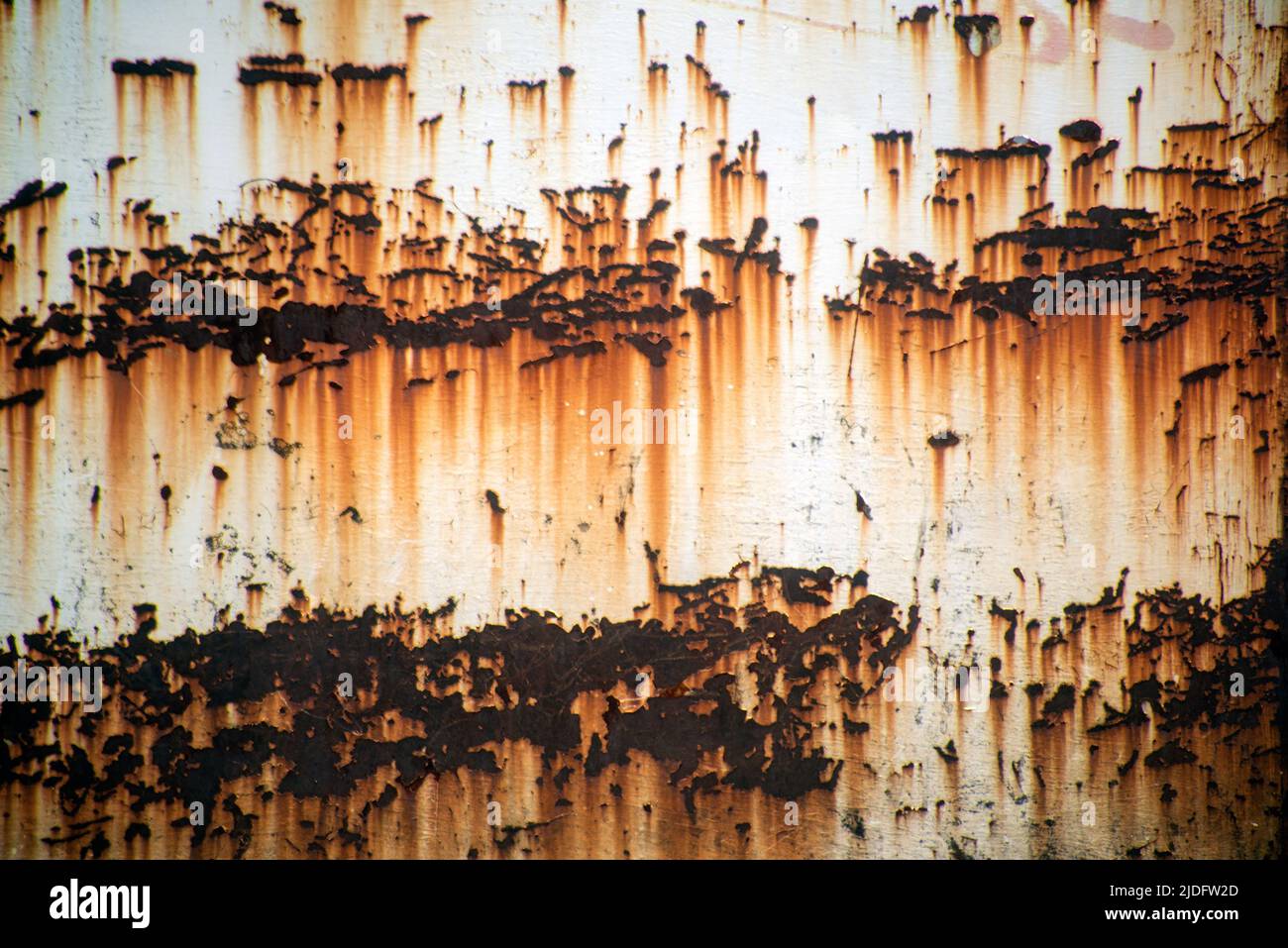 A texture and background of traces of rust on sheet metal Stock Photo ...