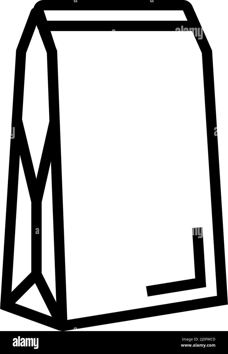 package bag line icon vector illustration Stock Vector Image & Art - Alamy