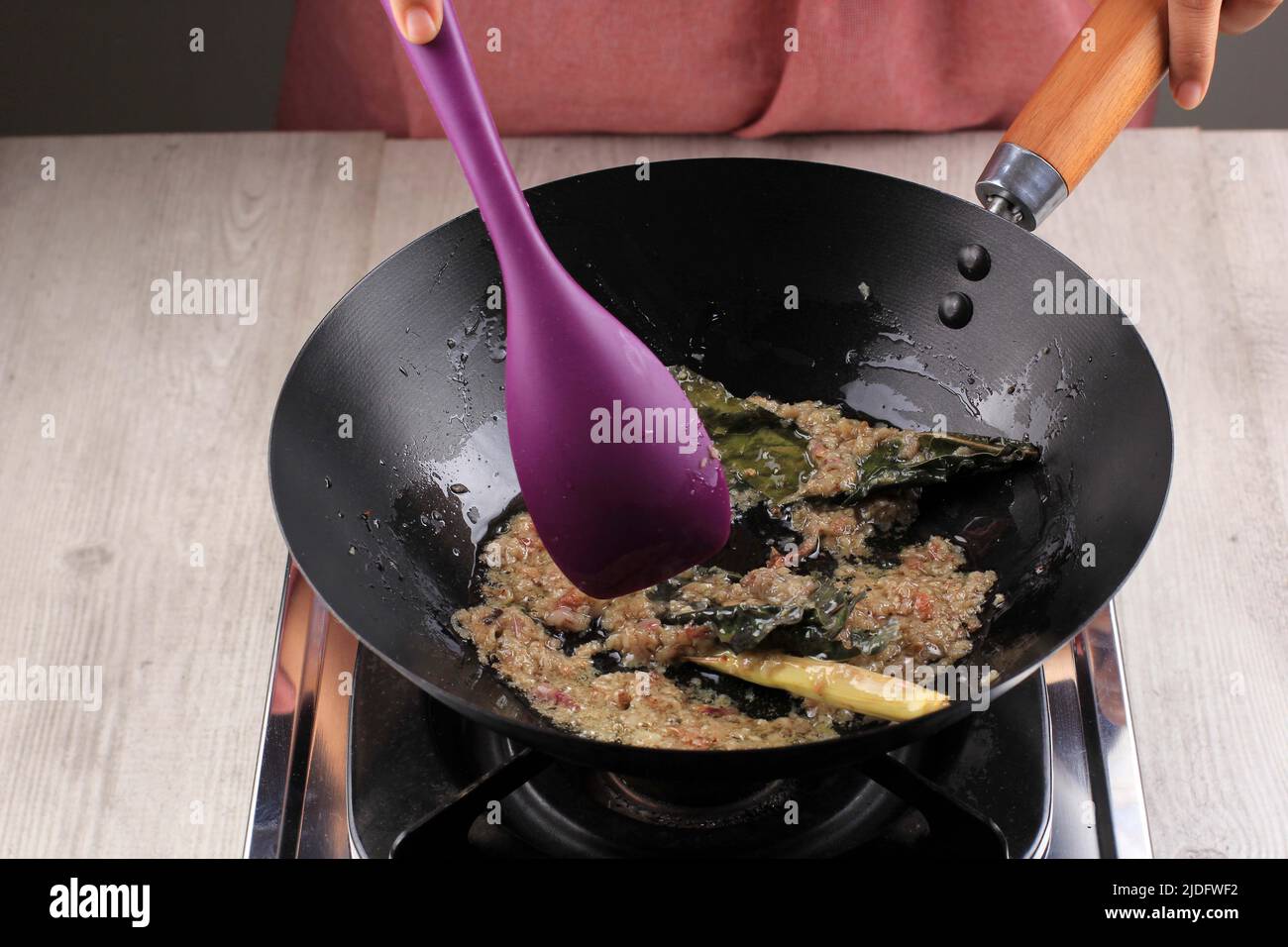 Sauteing process hi-res stock photography and images - Alamy