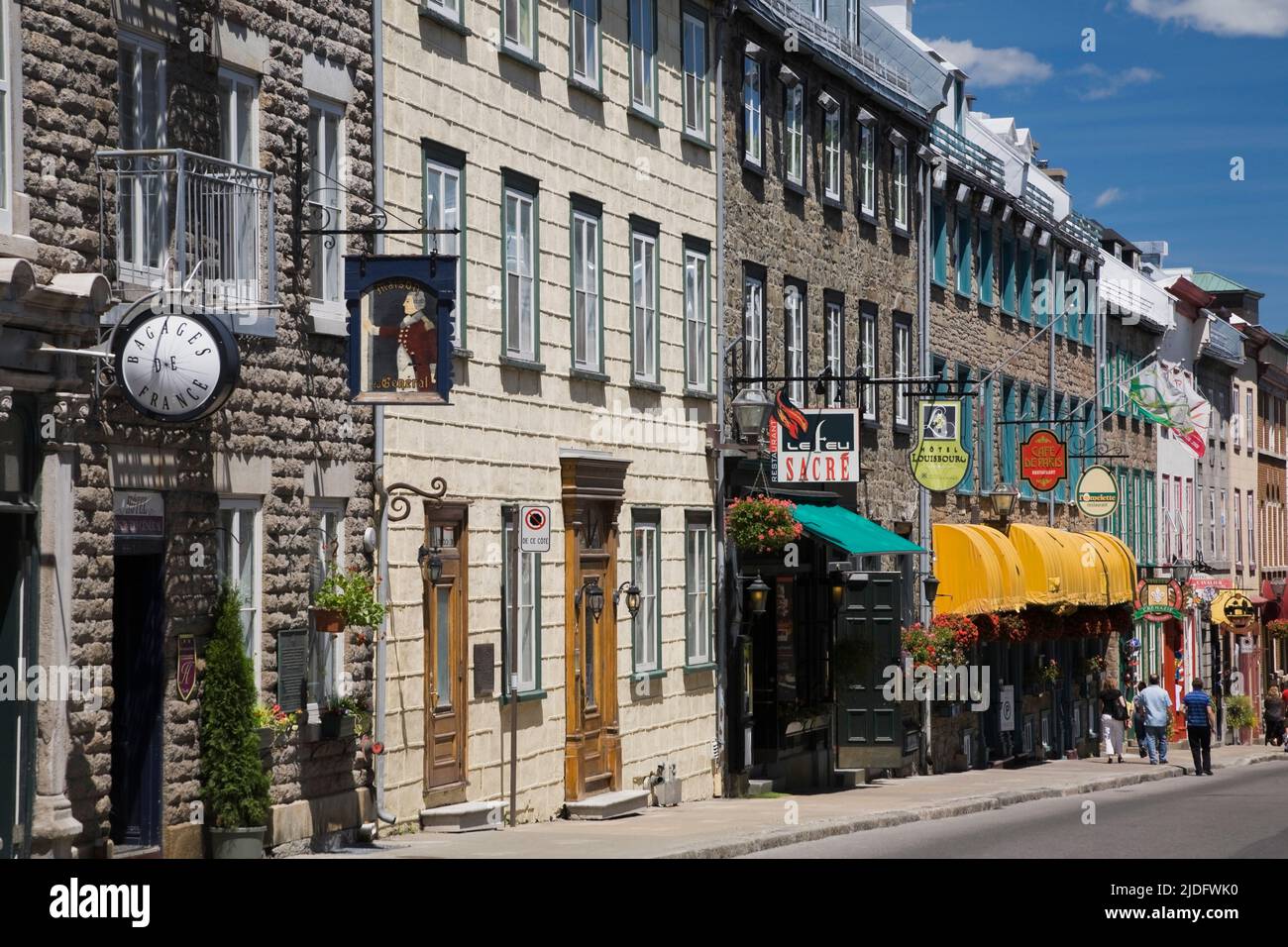 Rue Saint-Louis in the Upper Town area of Old Quebec City, Quebec ...