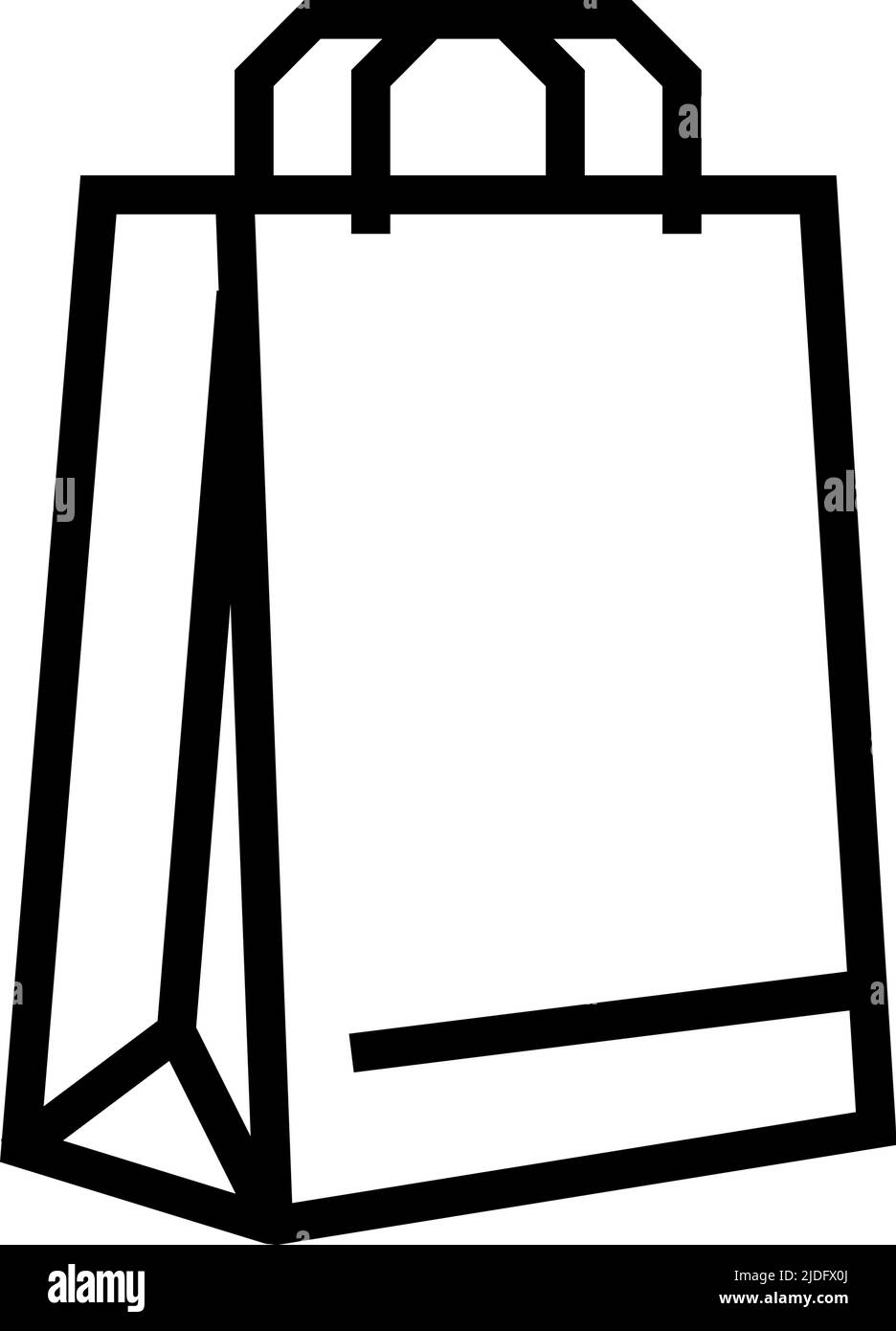 paper bag line icon vector illustration Stock Vector Image & Art - Alamy