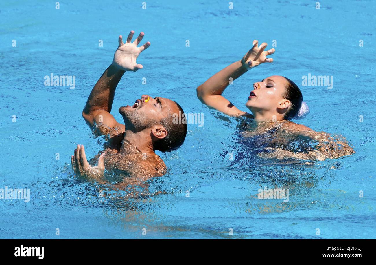 Emma Garcia and Pau Ribes (ESP) in final mixed duet technical Artistic ...