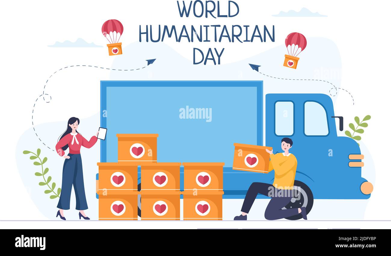 World Humanitarian Day with Global Celebration of Helping People, Work ...
