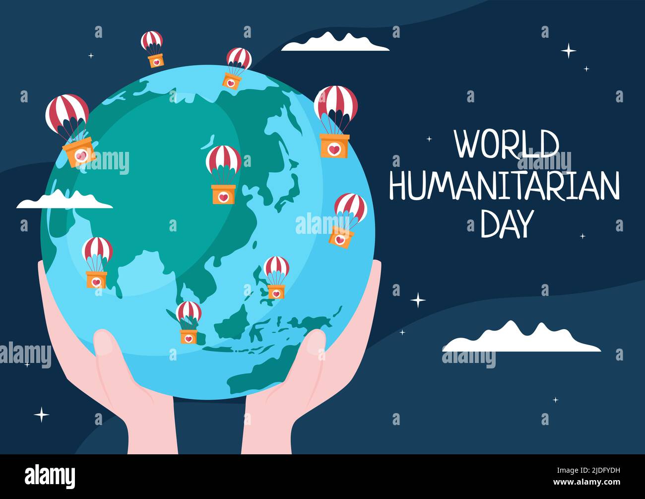 World Humanitarian Day with Global Celebration of Helping People, Work ...