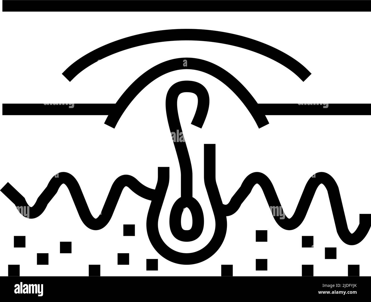 darkened skin line icon vector illustration Stock Vector Image & Art ...