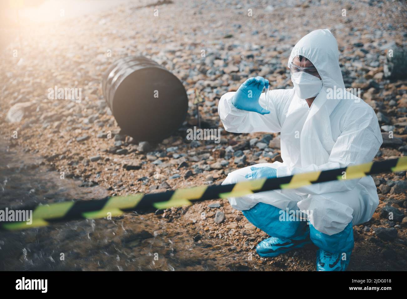 Collecting sample from river hi-res stock photography and images - Alamy