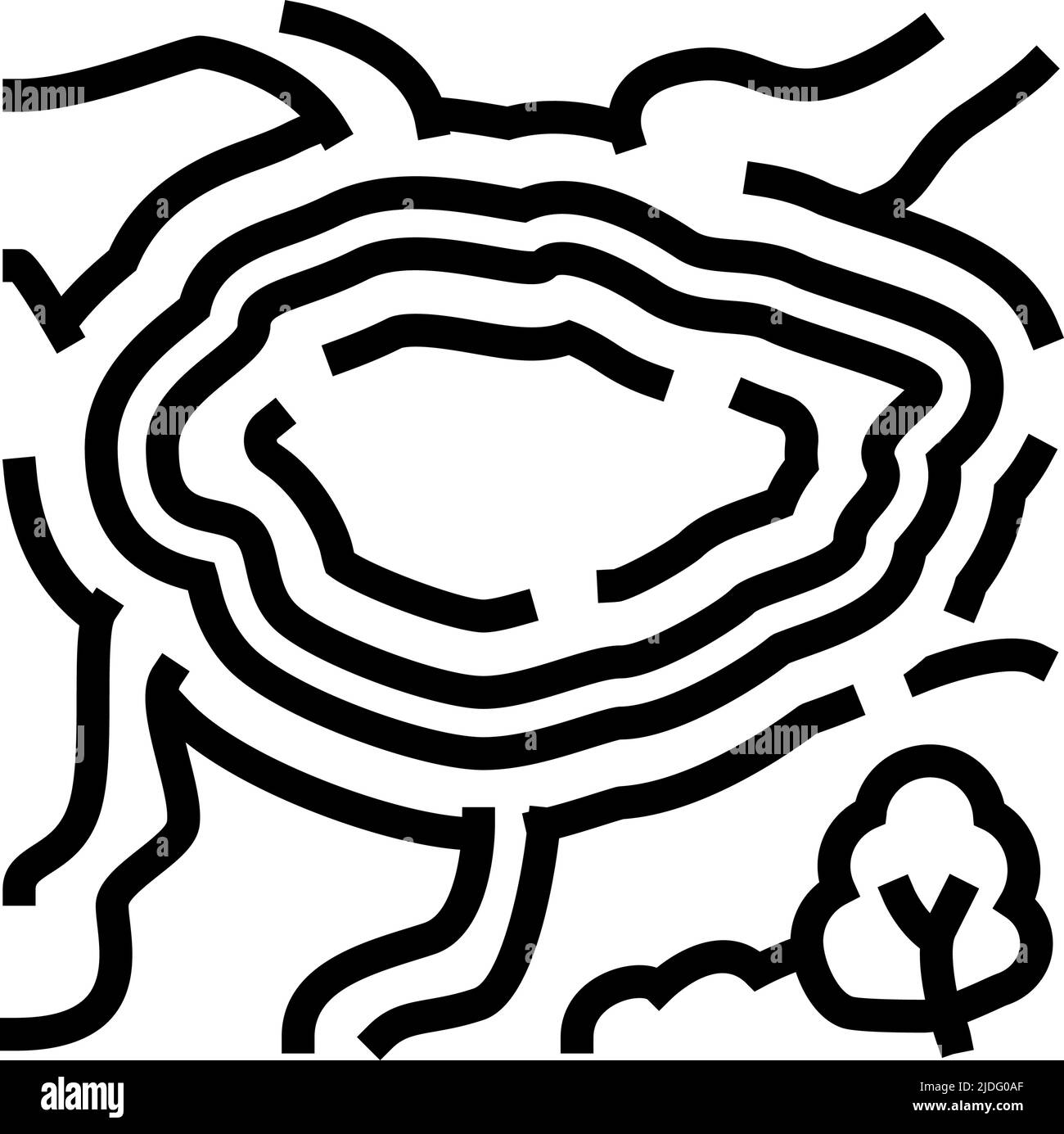 Alaska falls state park Stock Vector Images - Alamy