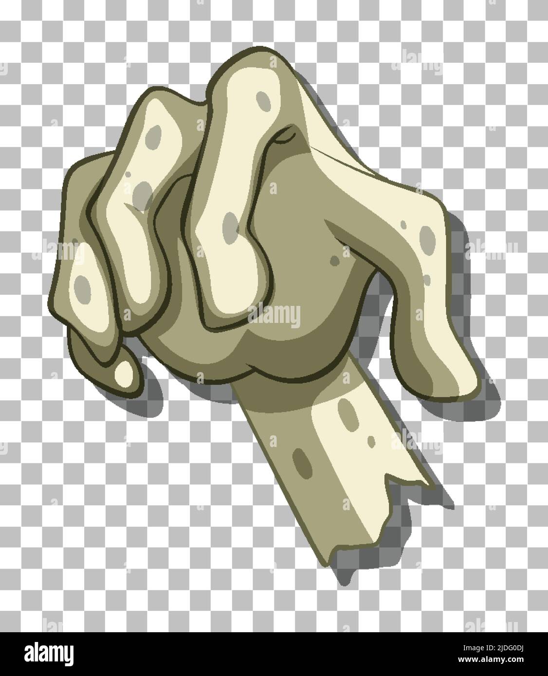 Zombie hand in cartoon style illustration Stock Vector Image & Art - Alamy
