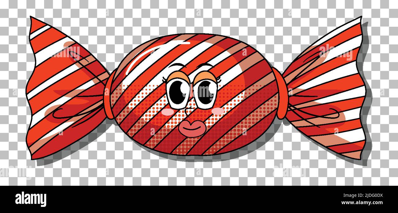 Candy cartoon character isolated illustration Stock Vector Image & Art ...
