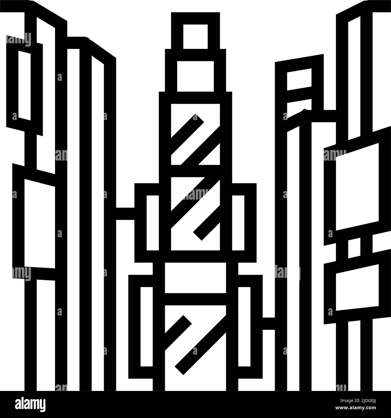 times square line icon vector illustration Stock Vector Image & Art - Alamy