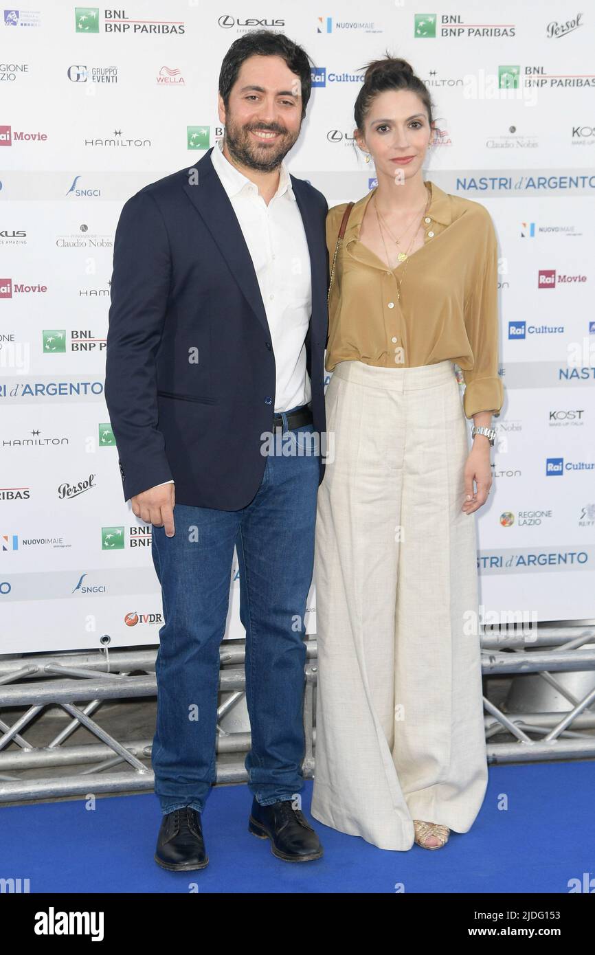 Rome, Italy. 20th June, 2022. (L-R) Matteo Rovere and Giulia ...