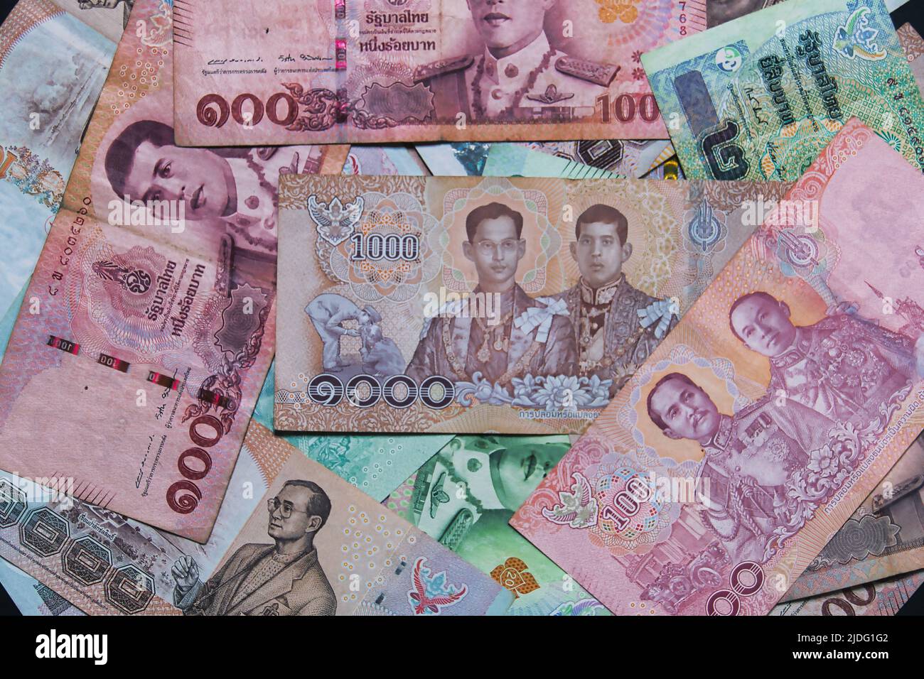 Thai banknotes of different denominations Stock Photo - Alamy