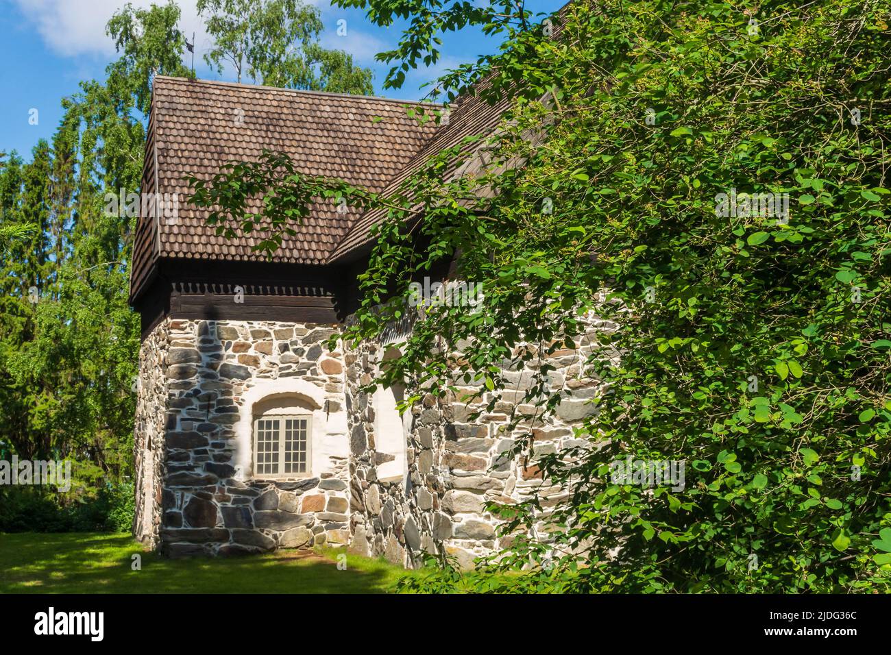 medieval stone church in Messukylä Tampere Finland Stock Photo - Alamy
