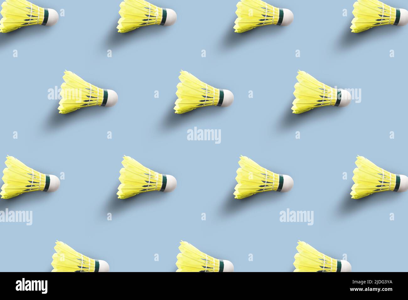 Many badminton shuttlecocks on grey background. Pattern for design ...