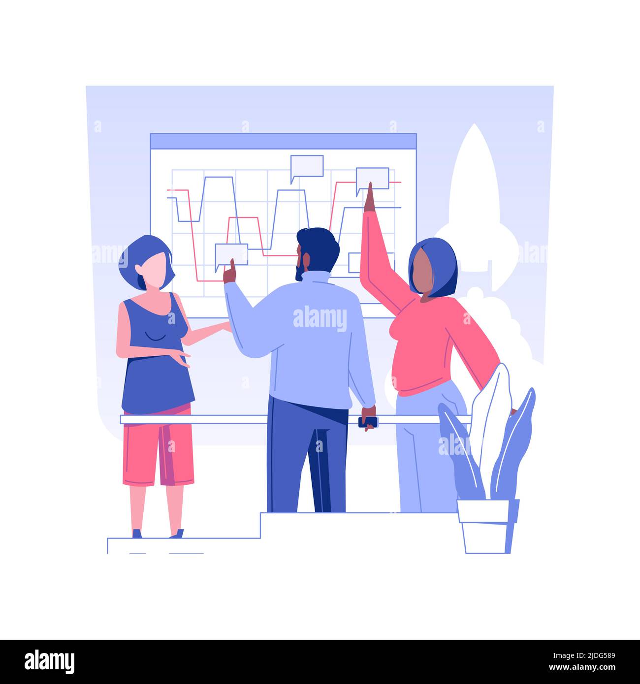 Brainstorming new product idea isolated concept vector illustration ...