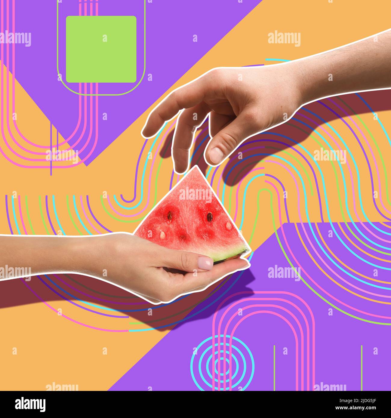 Watermelon man poster hi-res stock photography and images - Alamy