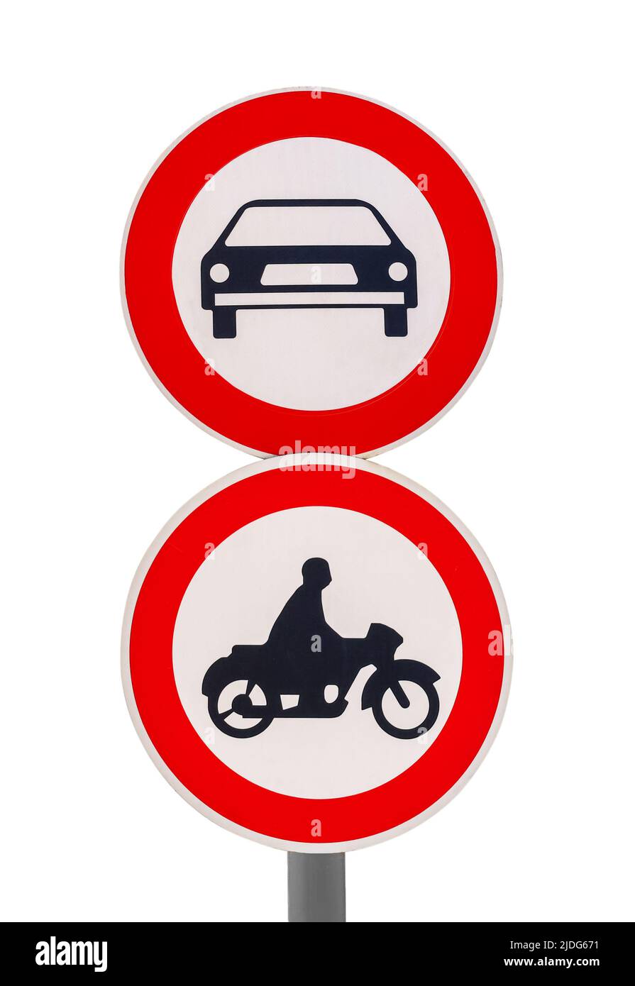 Traffic signs isolated on white Stock Photo - Alamy