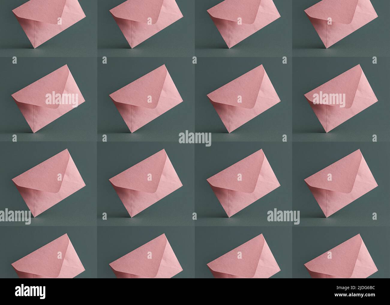 Many envelopes on grey background. Pattern for design Stock Photo - Alamy