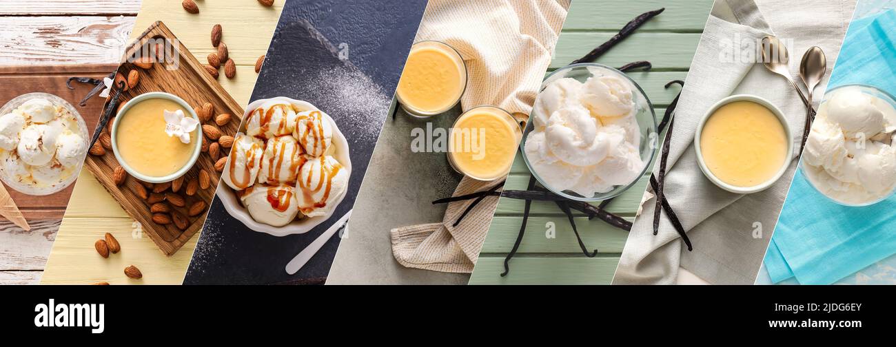Desserts top view hi-res stock photography and images - Alamy