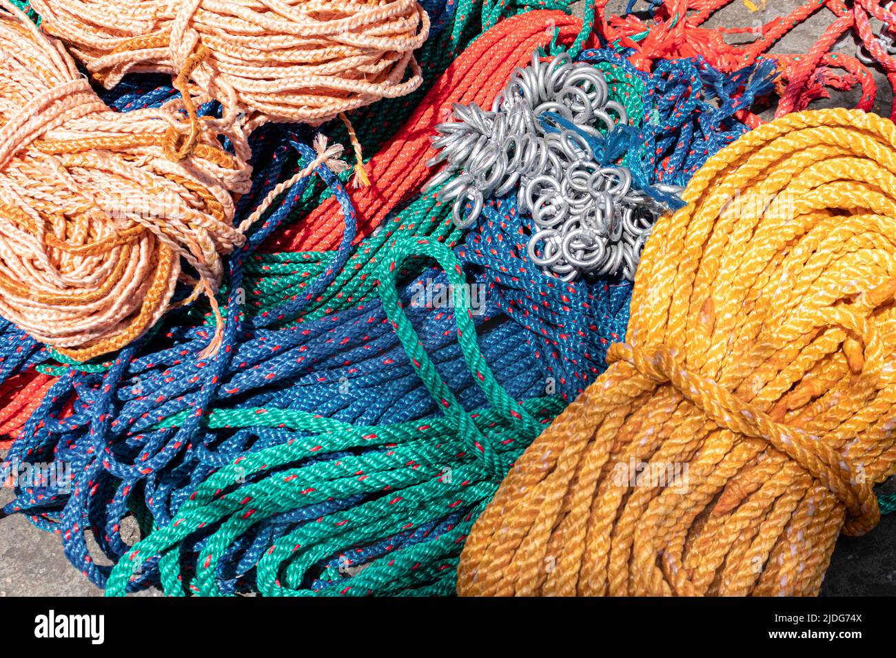 Ropes in red, green, yellow and blue colors for sale at livestock ...