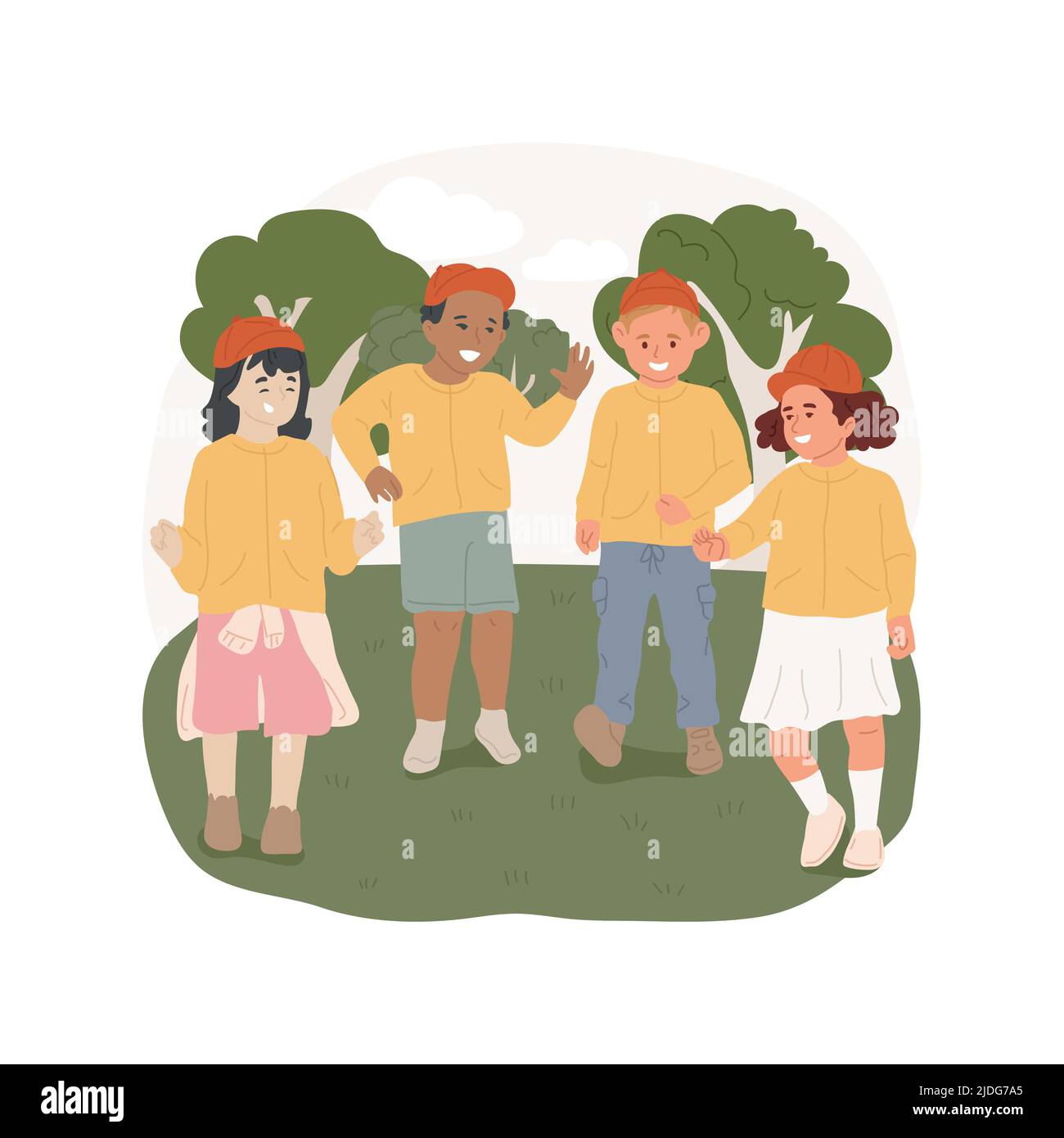 School kids dressed in Stock Vector Images - Alamy