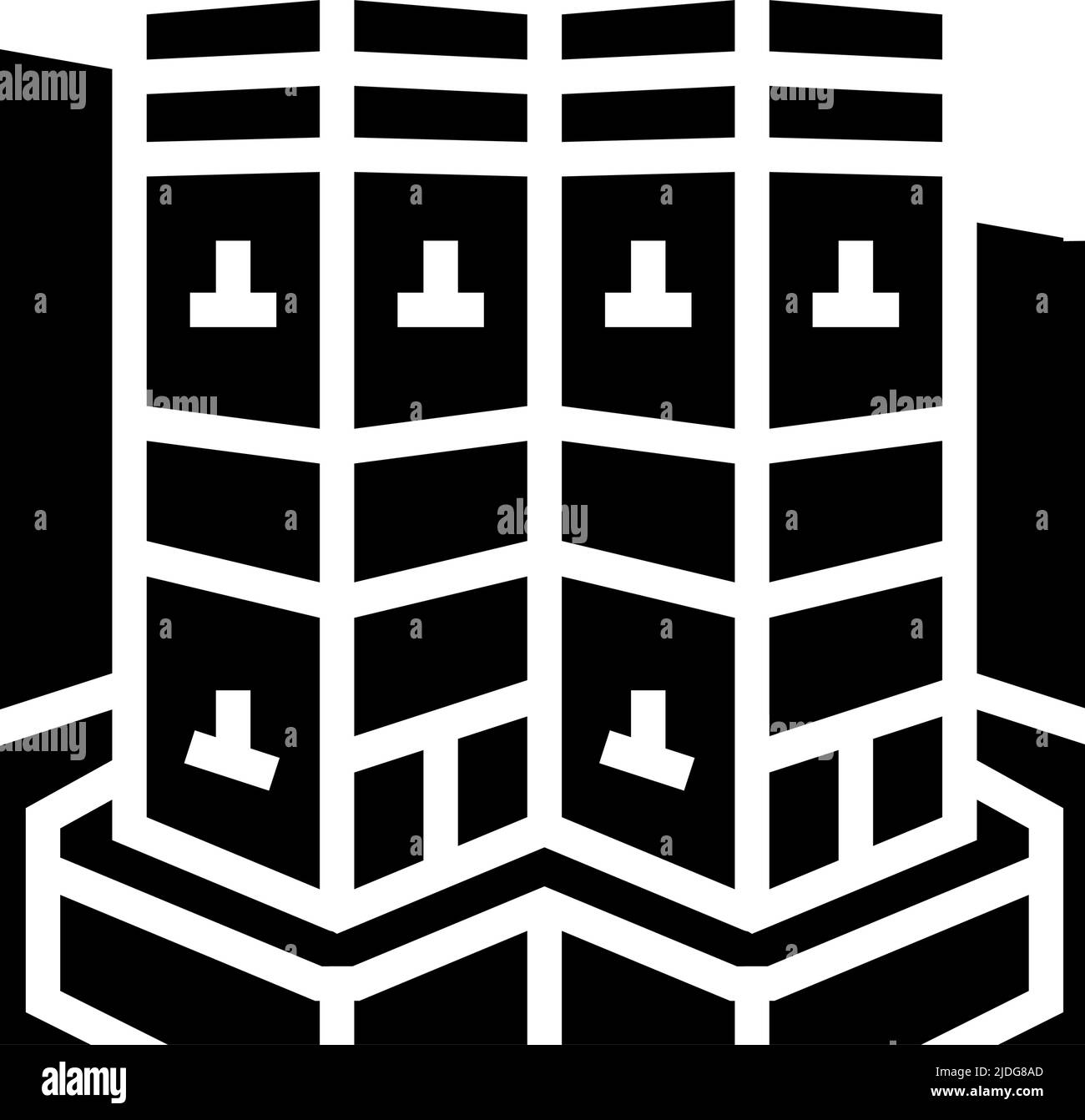 lalibela africa historical construction glyph icon vector illustration ...