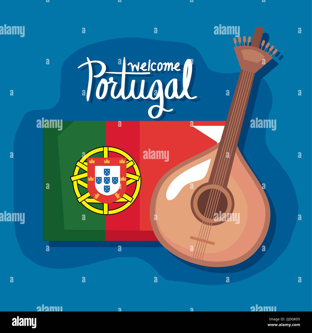 welcome portugal lettering card Stock Vector Image & Art - Alamy