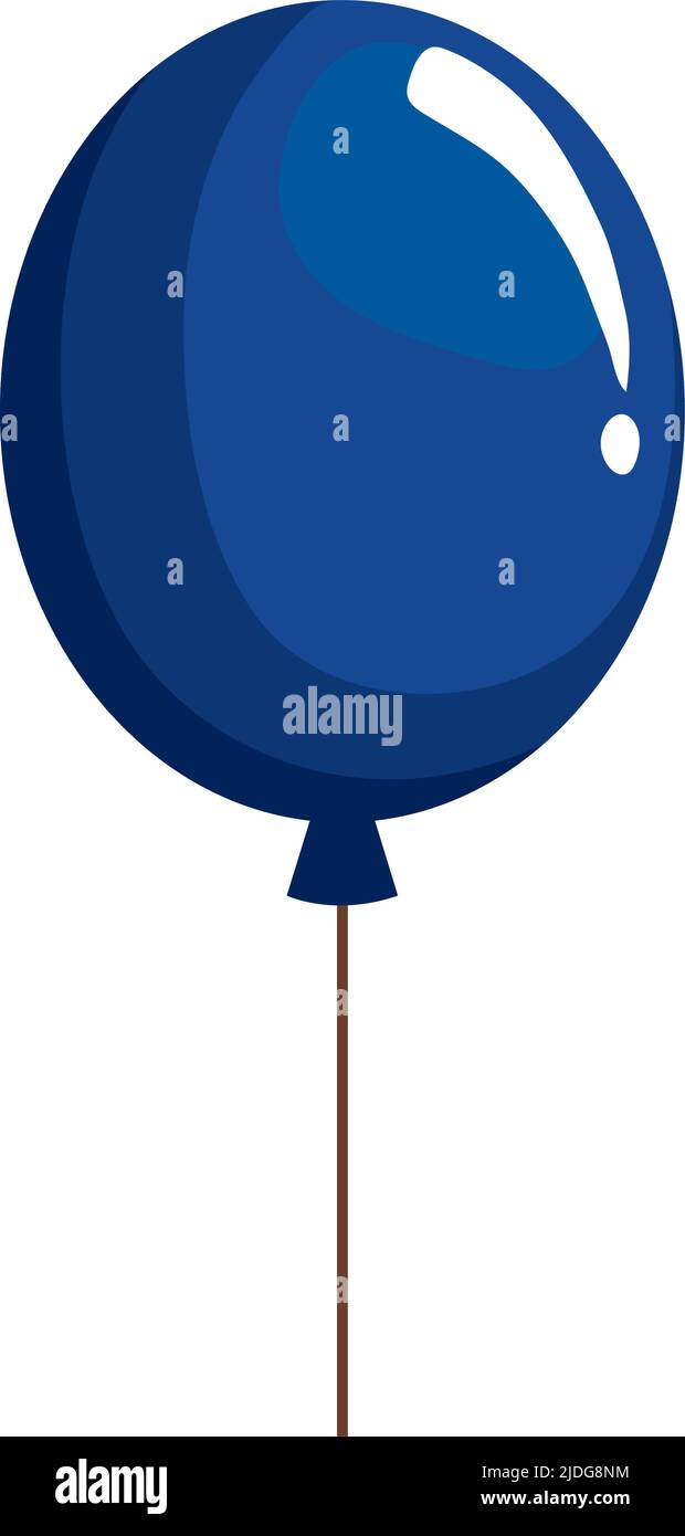 blue balloon helium float Stock Vector Image & Art - Alamy