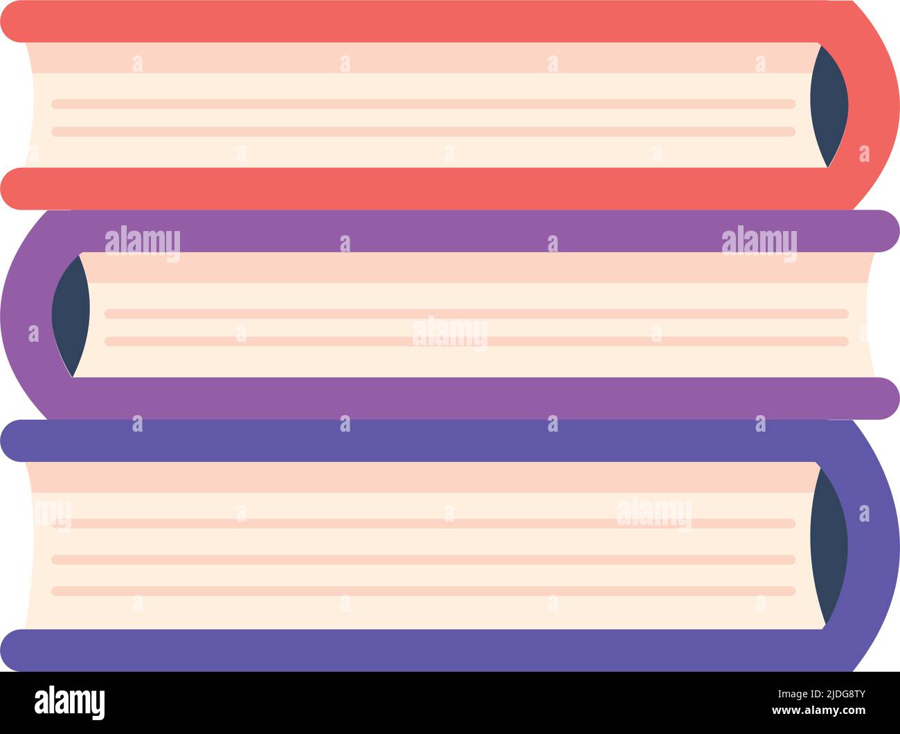 pile text books Stock Vector Image & Art - Alamy