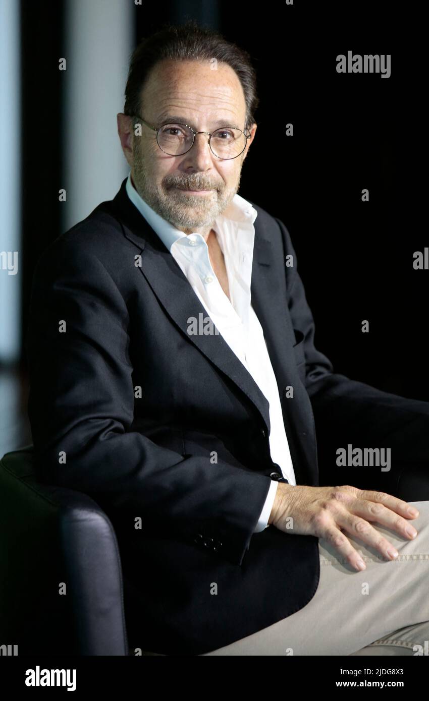 writer Marc Levy pose during a photocall for the TV show "All those ...