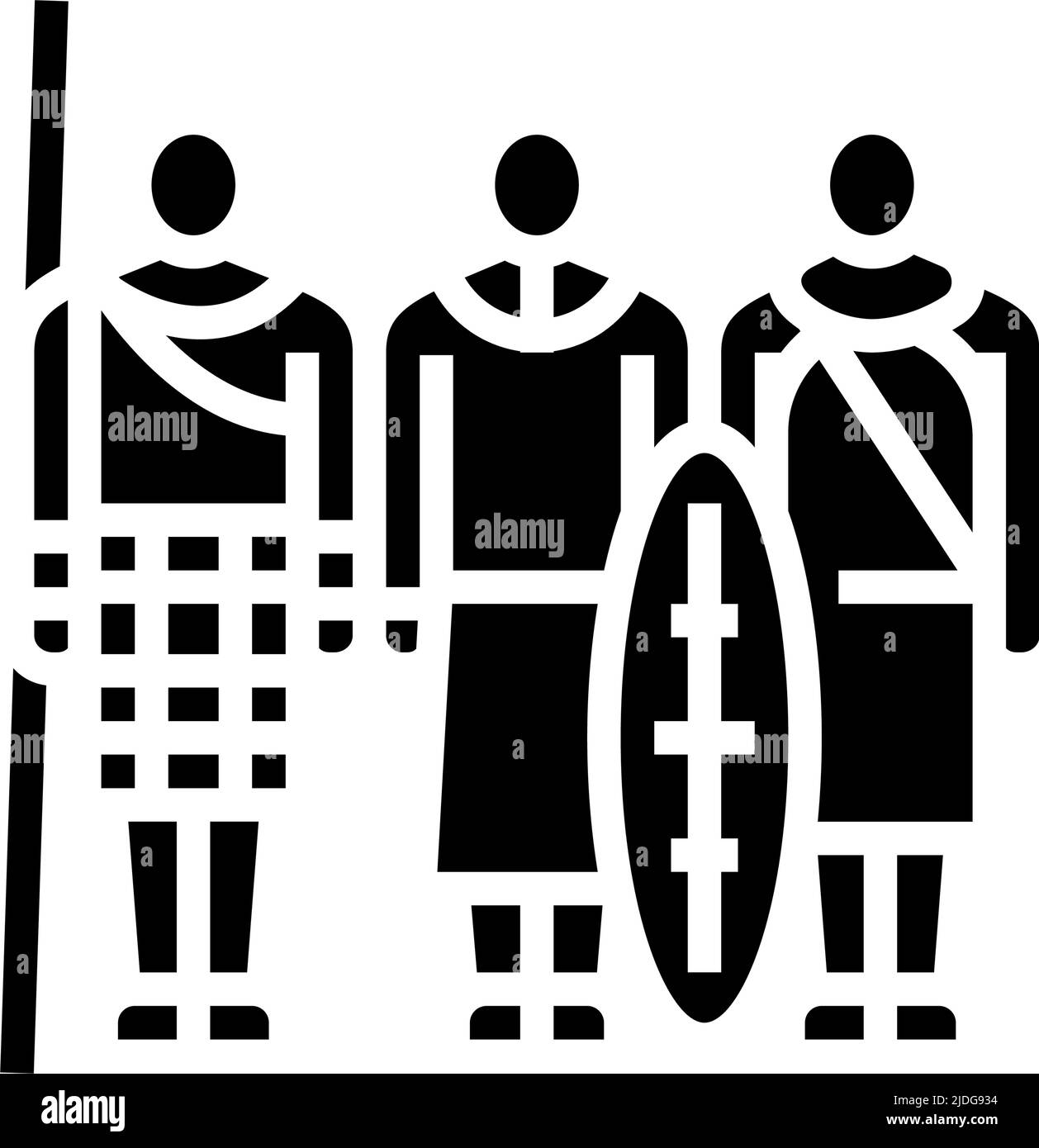 tribe african glyph icon vector illustration Stock Vector Image & Art ...