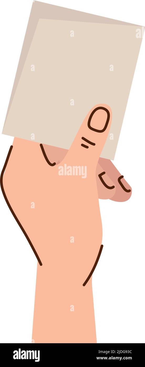 hand lifting card Stock Vector Image & Art - Alamy