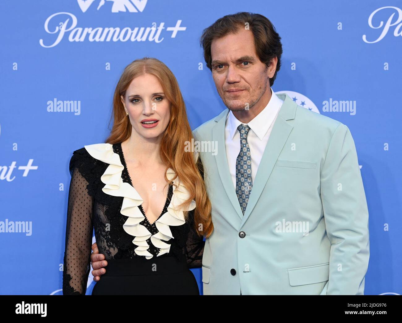 London, UK June 20th, 2022, Jessica Chastain and Michael Shannon at the ...