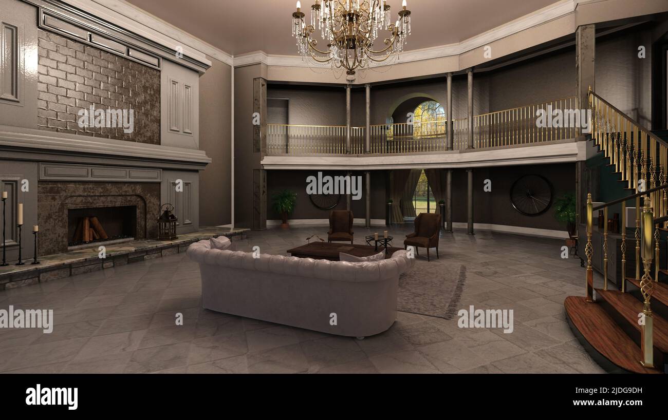 Large residential foyer hi-res stock photography and images - Alamy