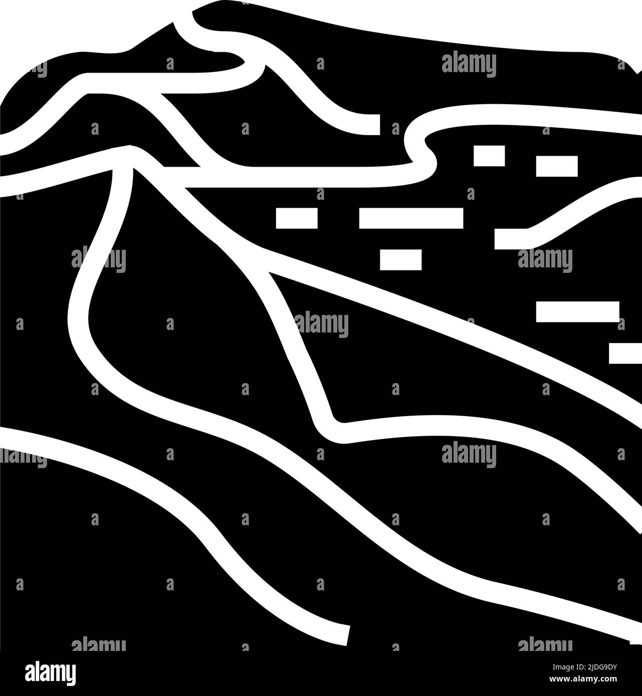 namib desert glyph icon vector illustration Stock Vector Image & Art ...