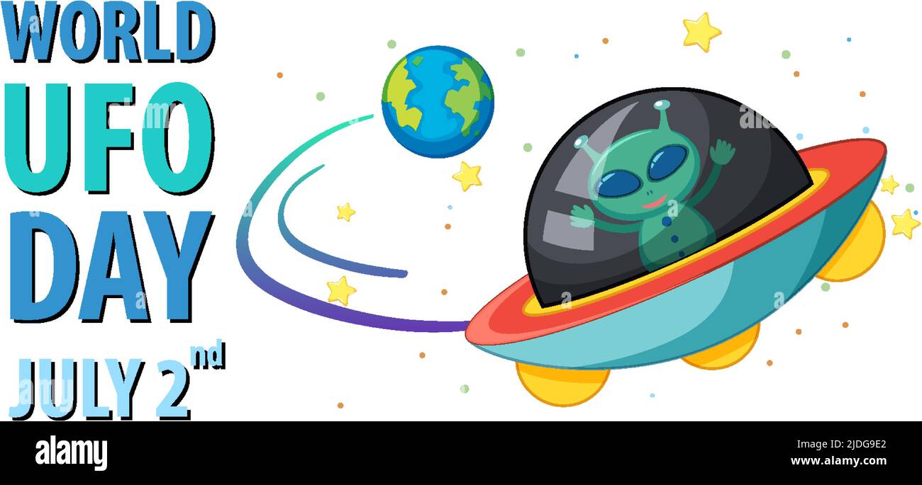 World UFO Day Poster Design illustration Stock Vector Image & Art - Alamy