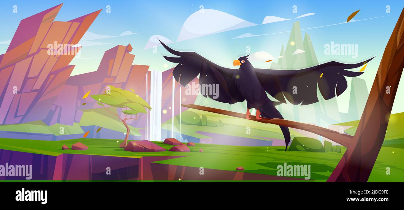 Raven cliff Stock Vector Images - Alamy