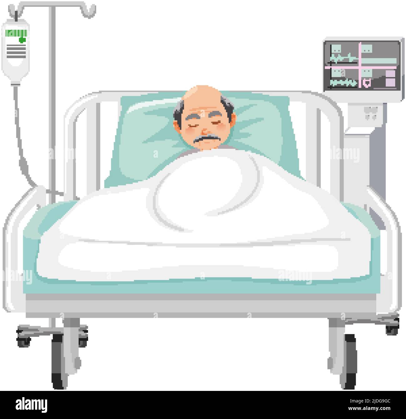 Man In Hospital Bed Clip Art Arzt Untersucht Einen Patienten In Der