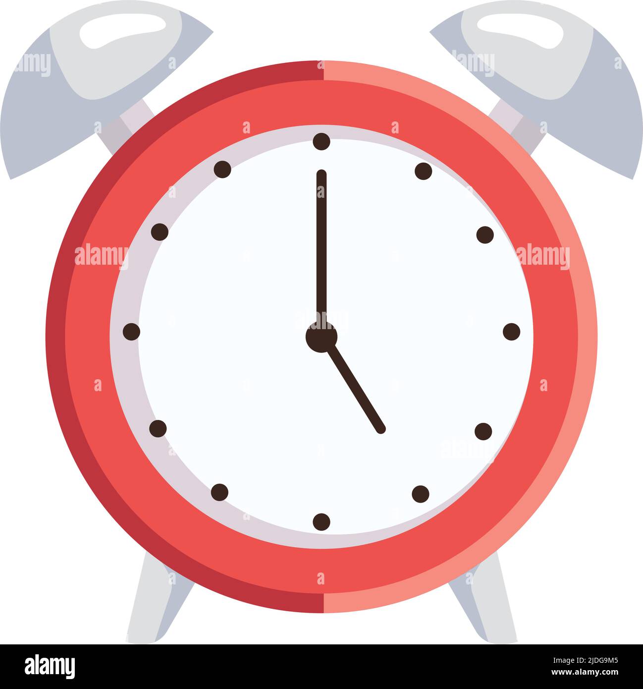 red alarm clock Stock Vector Image & Art - Alamy