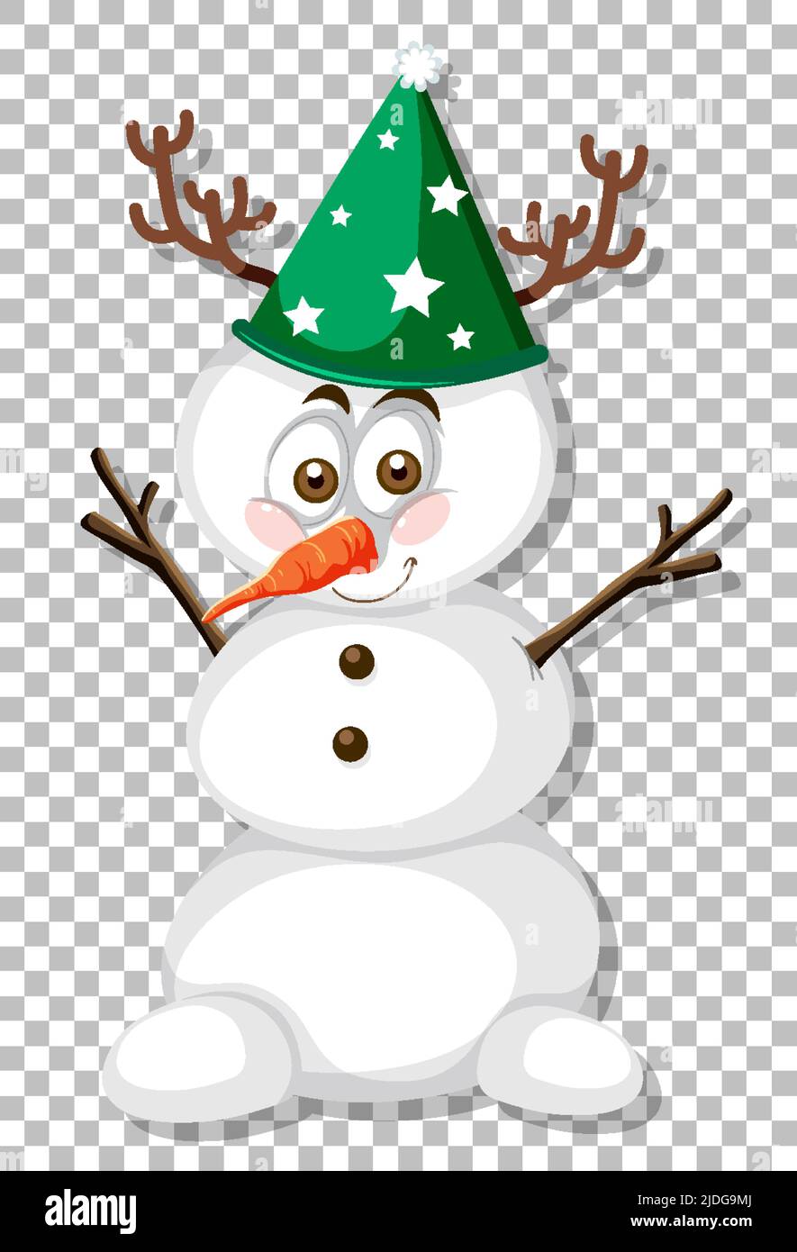 A snow man on grid background illustration Stock Vector Image & Art - Alamy