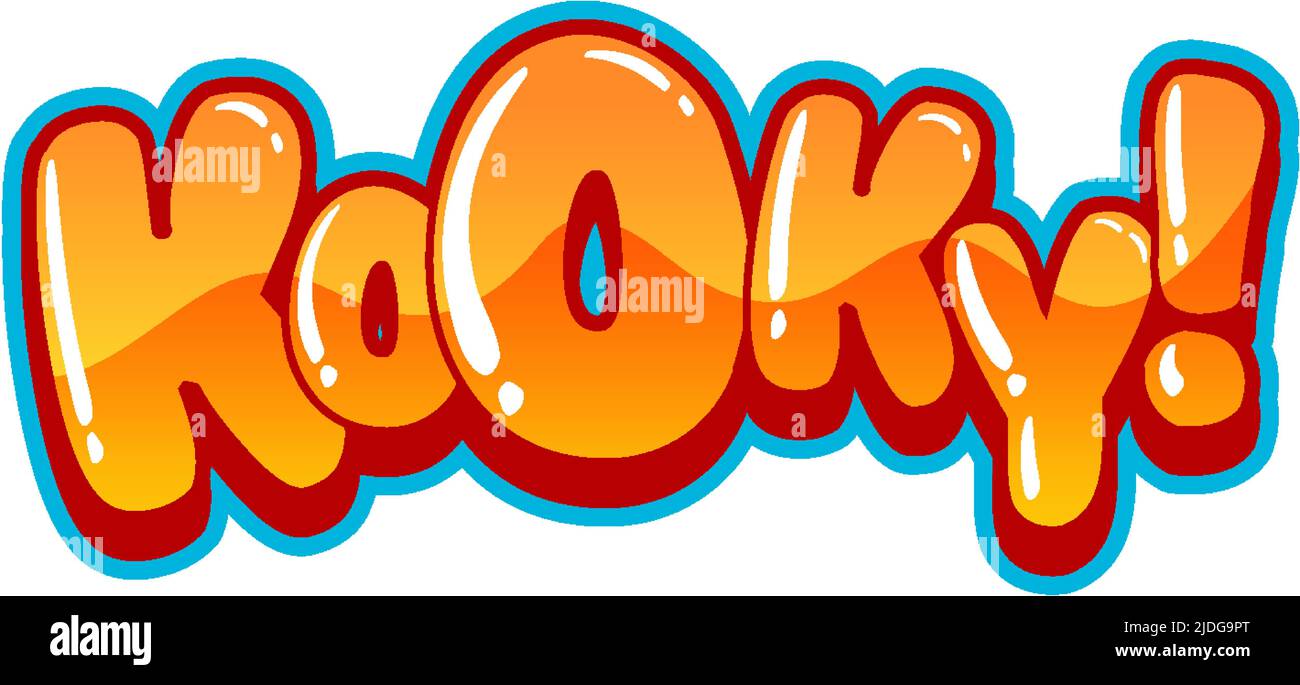 Kooky isolated word text illustration Stock Vector Image & Art - Alamy