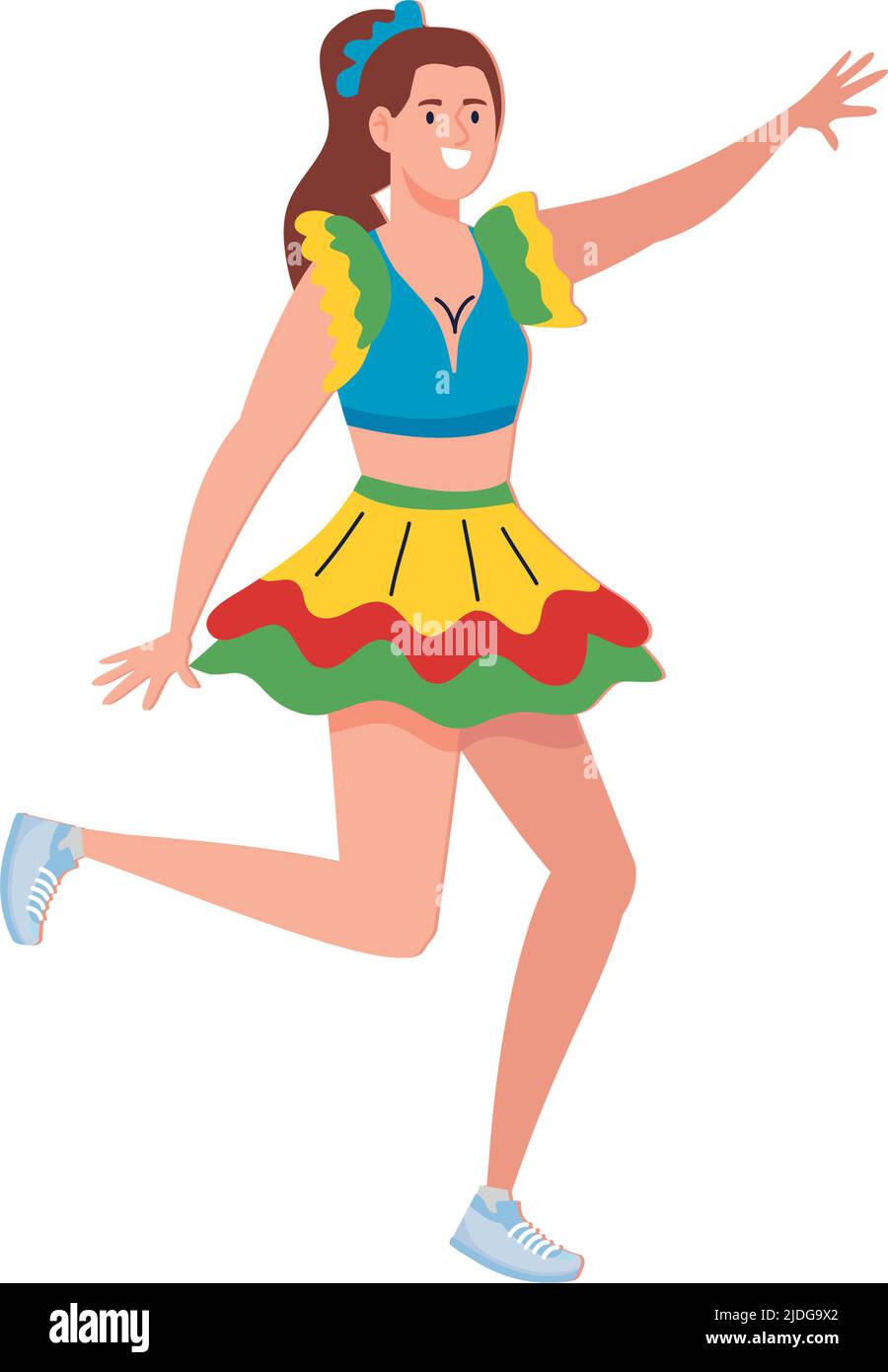 Young folk dancer Stock Vector Images - Alamy