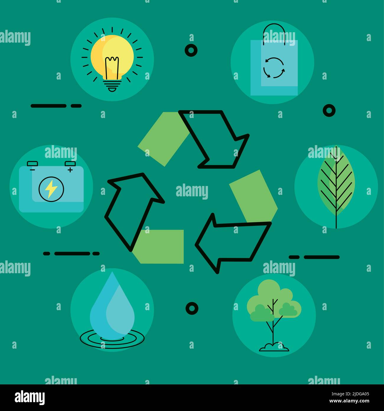 eco energy icons in recycle Stock Vector Image & Art - Alamy