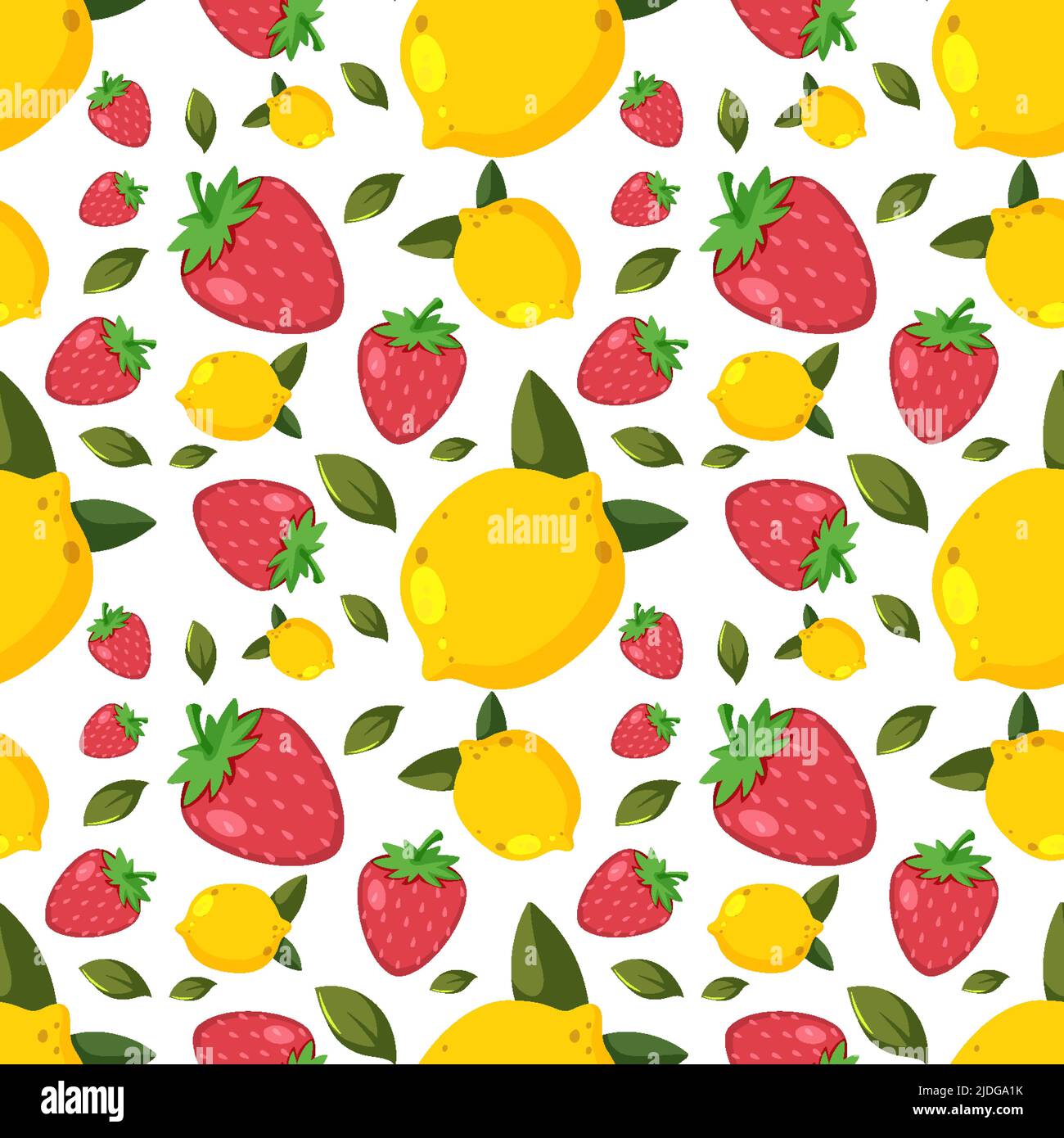 Cartoon fruits seamless pattern illustration Stock Vector Image & Art ...