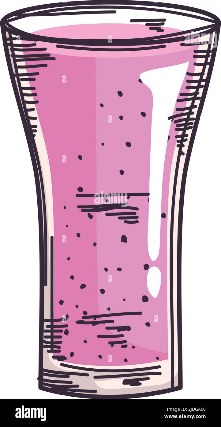 pink drink glass Stock Vector Image & Art - Alamy