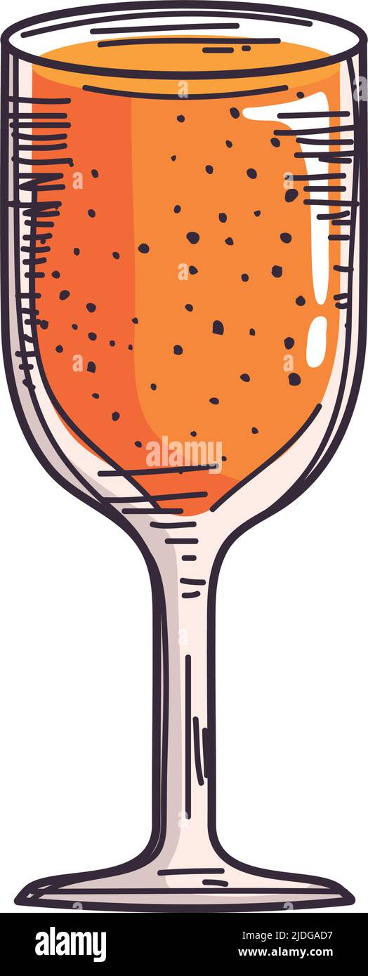 orange cocktail cup Stock Vector Image & Art - Alamy