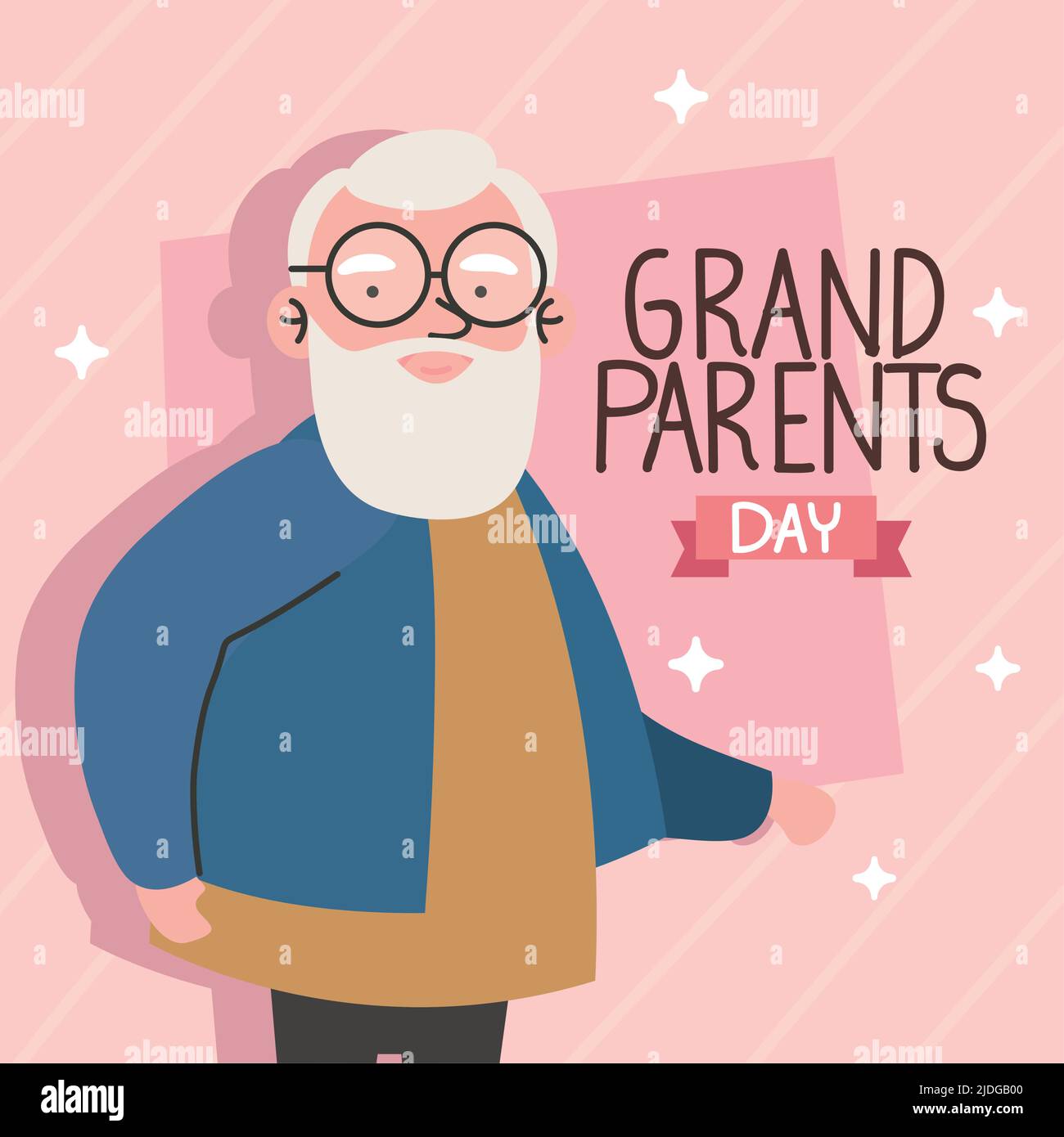 grandparents day lettering with grandpa Stock Vector Image & Art - Alamy