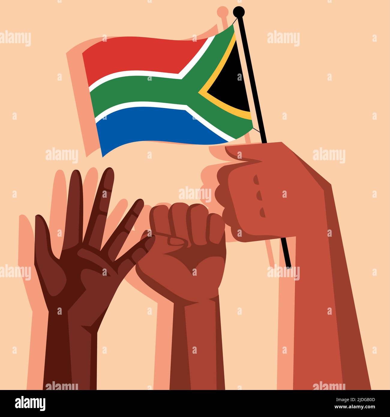 hands waving heritage flag Stock Vector Image & Art - Alamy