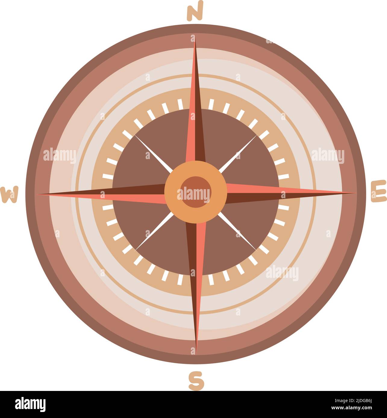 compass guide route Stock Vector Image & Art - Alamy