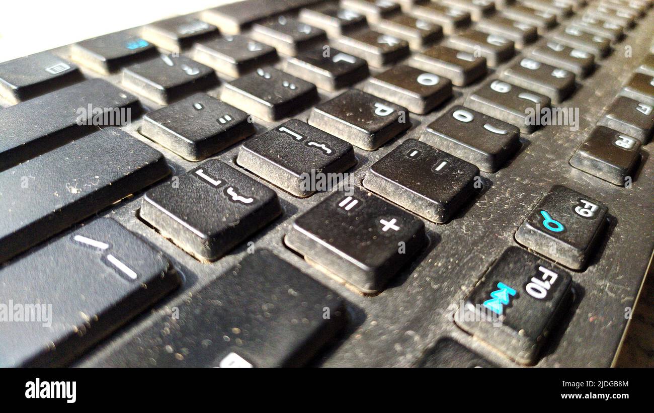 black color computer keyboard Stock Photo - Alamy